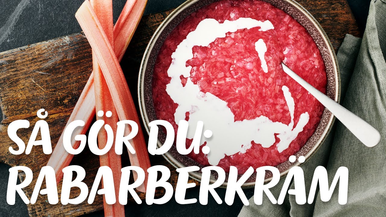 ≫ Rabarberkräm - Underbar Brygga