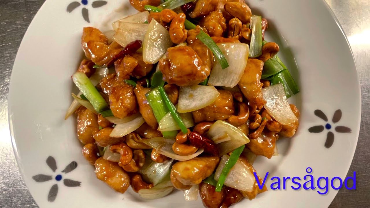 ≫ Kyckling med cashewnötter och ris - Underbar Brygga