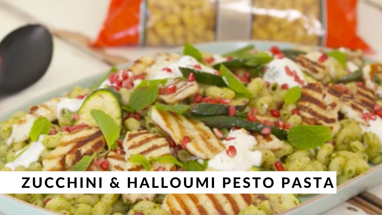 ≫ Pasta pesto med halloumi - Underbar Brygga